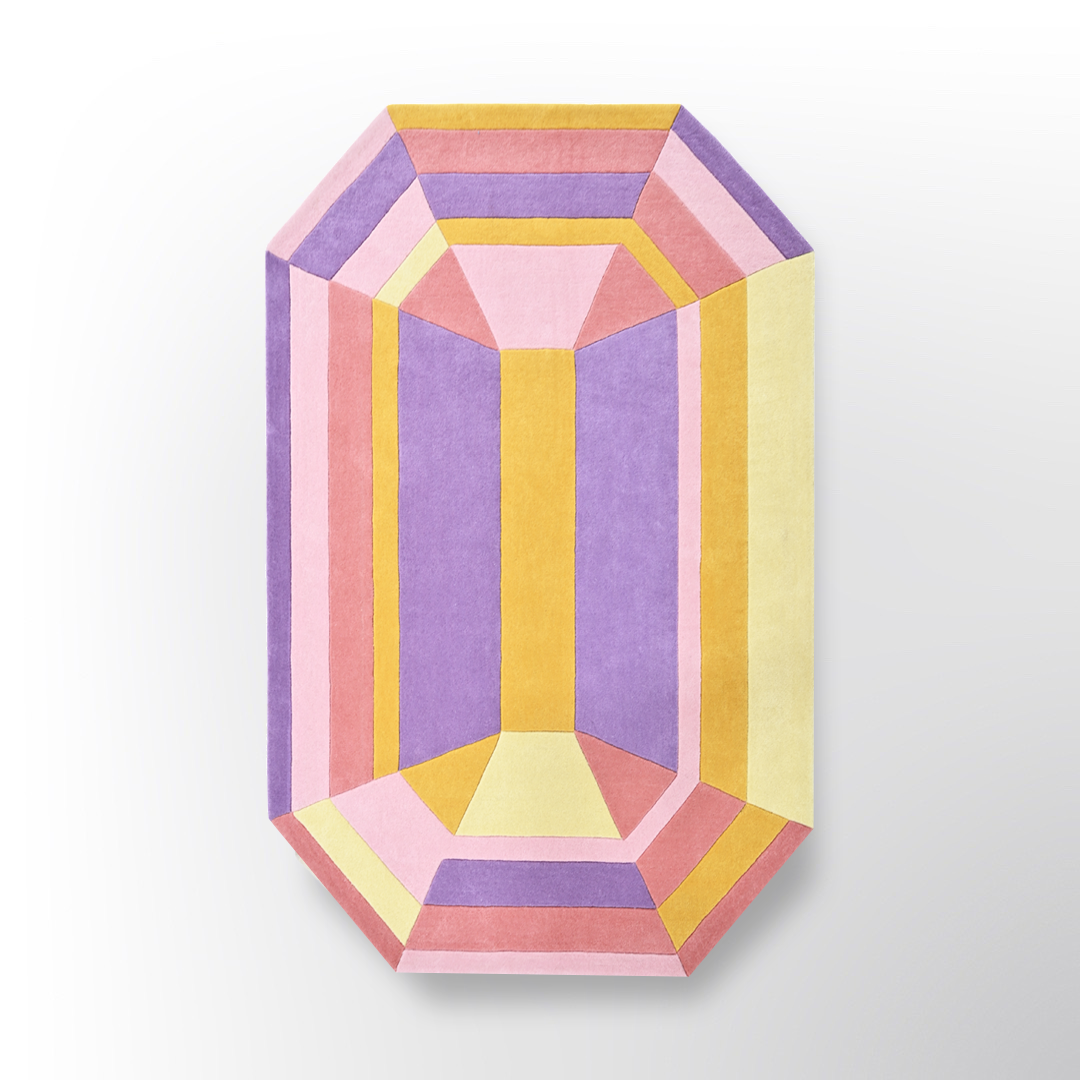 Pastel Prism Emerald Gem Rug – Wear The House