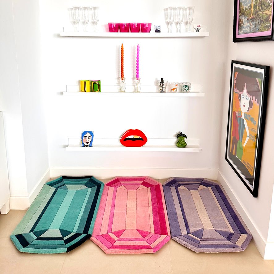 Rose Quartz Emerald Gem Rug – Wear The House