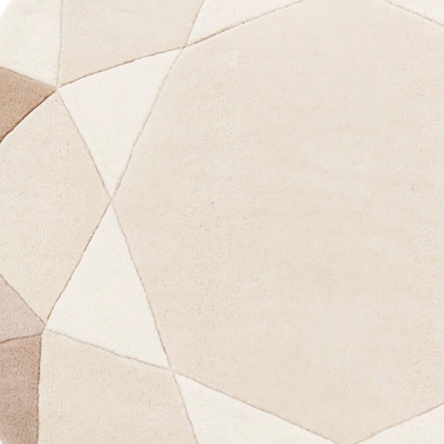 Beige Round Gem Rug – Wear The House