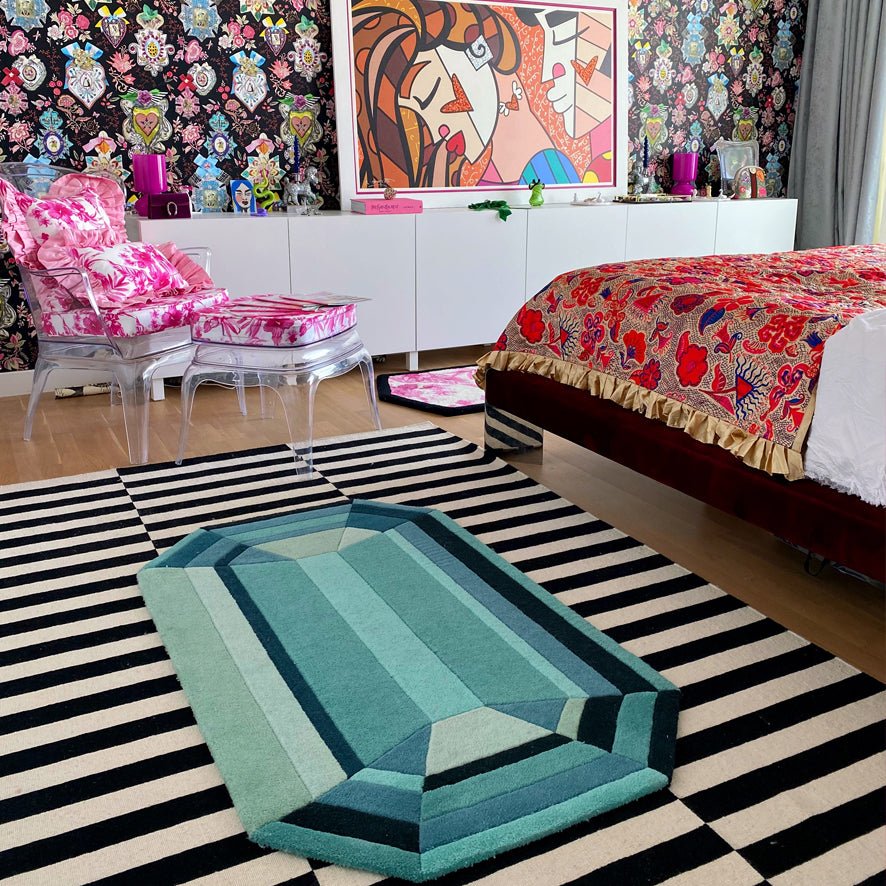 Blue Emerald Gem Rug – Wear The House